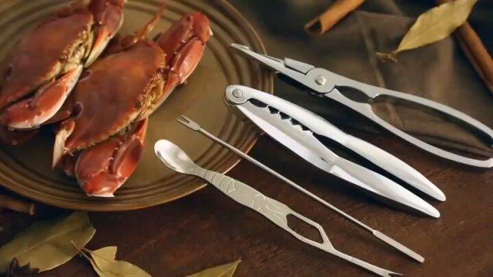 3Pcs/set Stainless Steel Peel Crab Tools Hairy Crab Claw Peel Shrimp ...
