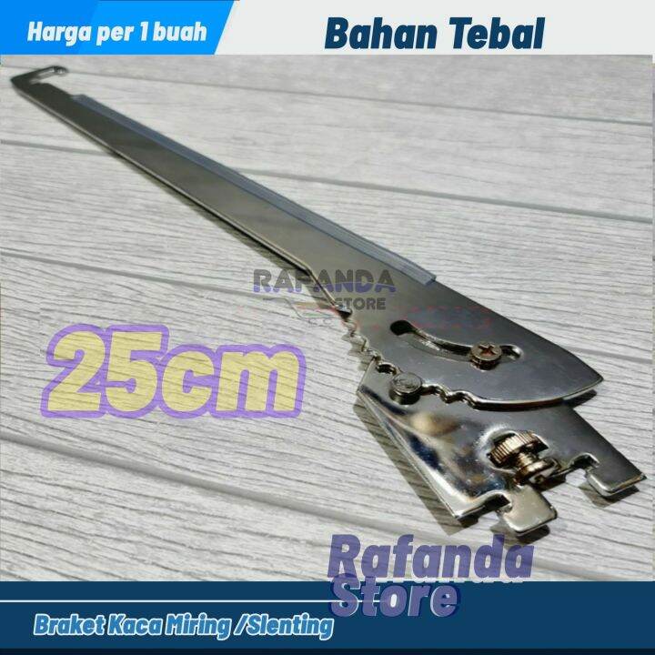 Siku kaca miring 25cm braket kaca slenting ambalan kaca rak sepatu ...