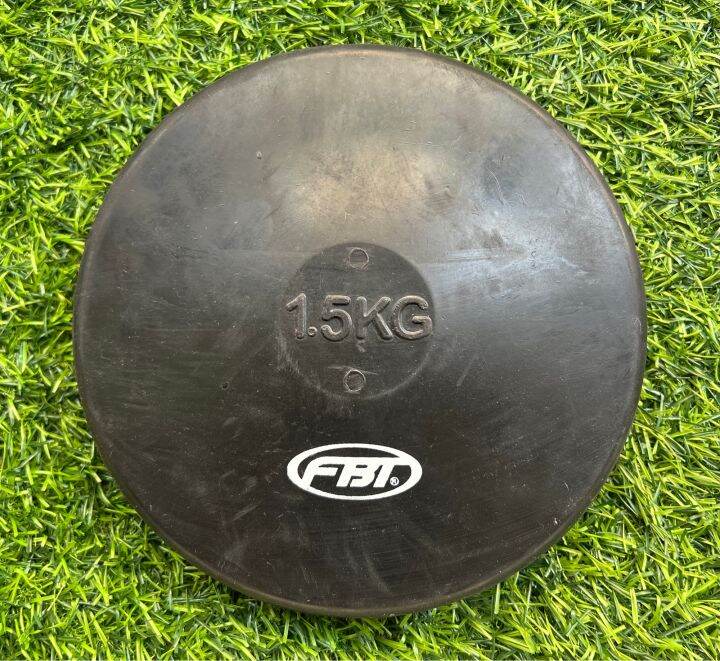จักรขว้างยาง FBT อืนเดีย น้ำหนัก 1 กก สีดำ/ FBT Rubber Discus 1 kg (บบร ...