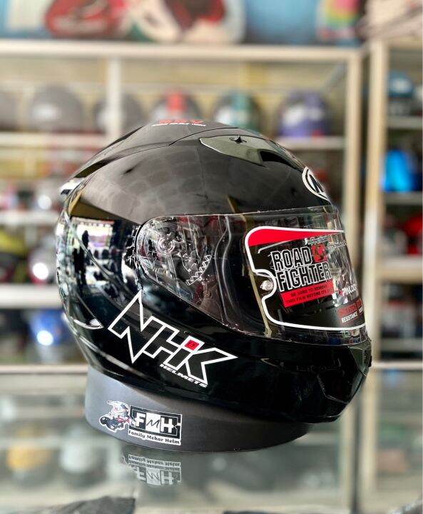 HELM NHK GP1000 SOLID HITAM HELM FULL FACE ORIGINAL NHK | Lazada Indonesia