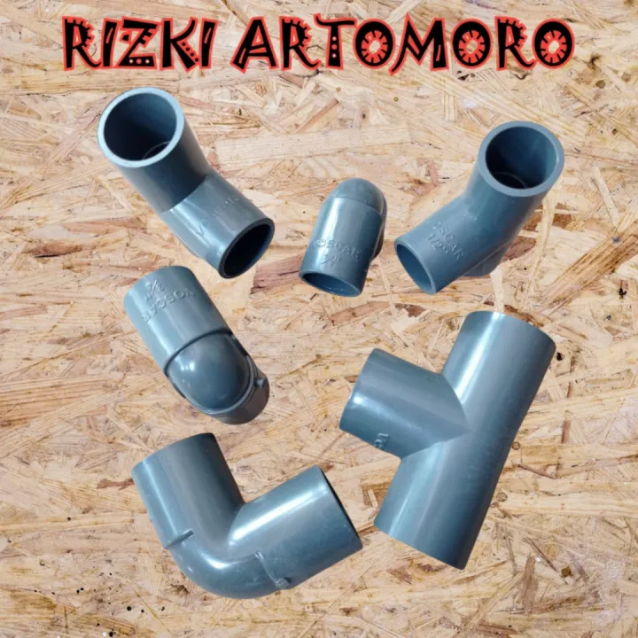 Keni pipa pvc T tee pipa air pvc 1/2 inch 3/4 inch 1 inch tebal ...