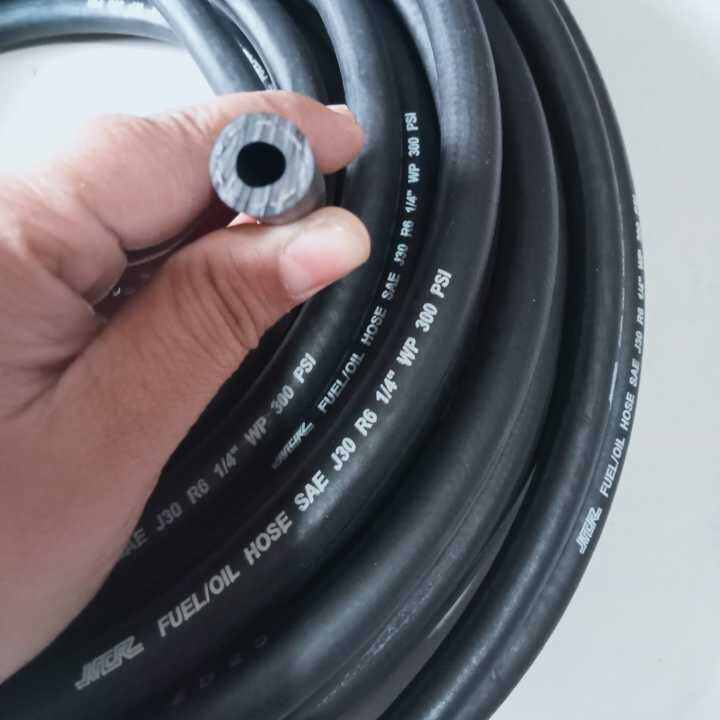 (1 Meter) Selang bensin NCR Fuel oil 1/4 Inch selang oli cooler ...