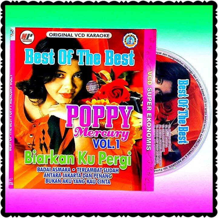 KASET VCD ORIGINAL VIDEO LAGU POPPY MERCURY BISA KARAOKE-VOKAL ON OF AKTIF-LAGU KARAOKE POP ...