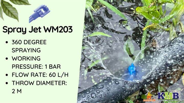 [100pcs] WM203 spray nozzle Spray jet water jet 360⁰ mini Farm & Garden ...