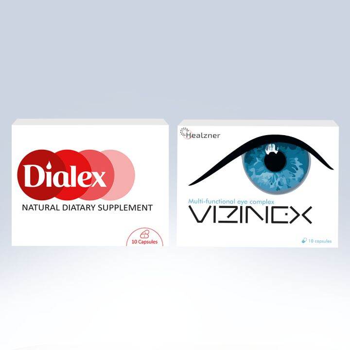 Dialex+Vizinex เซ็ต 4 กล่อง+ฟรี 1 กล่อง | Lazada.co.th