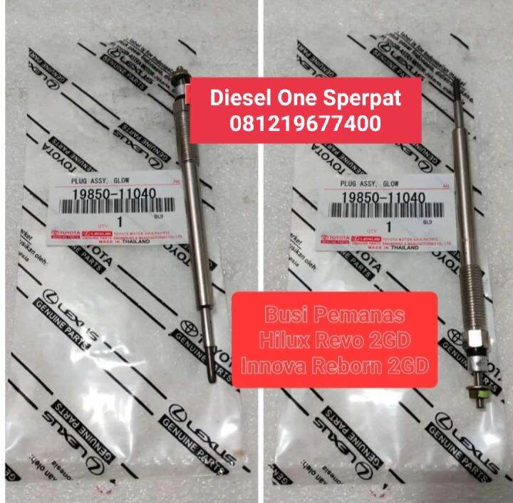 Busi Pemanas Toyota Hilux Revo 2GD Innova Reborn 2GD Original | Lazada ...