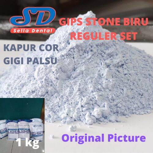 Kapur gips biru Moldano type II kuat dan tidak mudah patah | Lazada ...