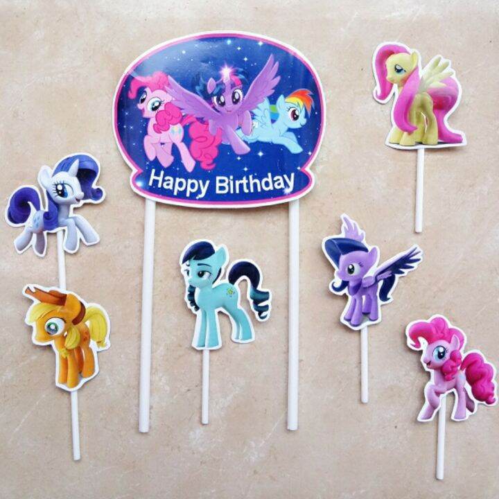 topper toper tusukan hiasan kue cake nasi tumpeng ulang tahun happy ...