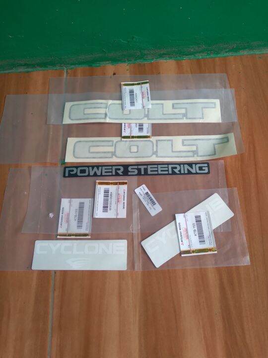 Stiker L300 Emblim logo colt L300 power steering original asli 5macam ...