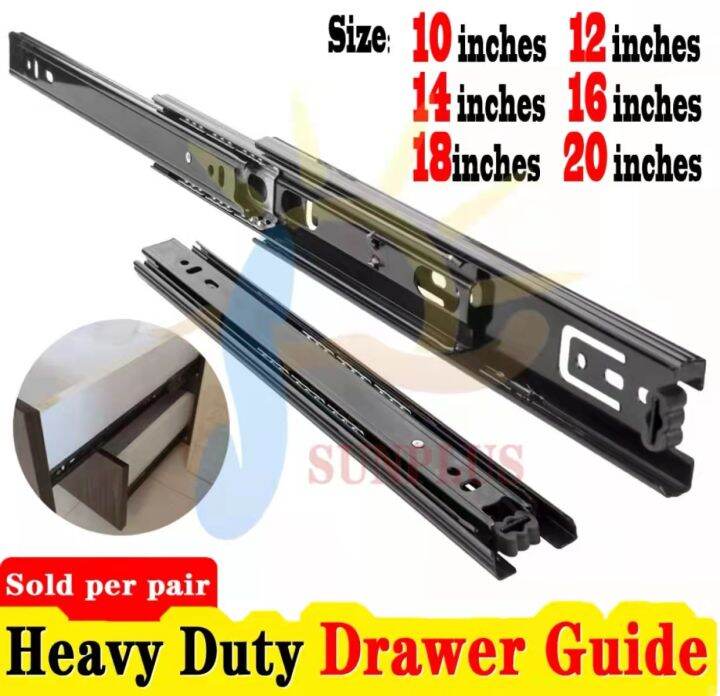 HEAVY DUTY DRAWER GUIDE ONE PAK ONE.PARES #10 #12#14#16#18#20#22#24 ...