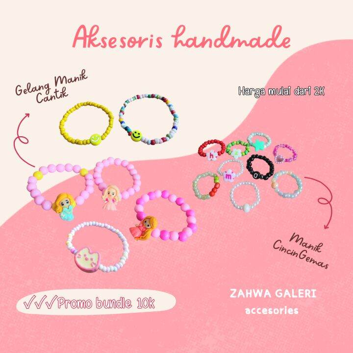 Gelang dan Cincin manik manik pilih bundle lebih murah | Lazada Indonesia