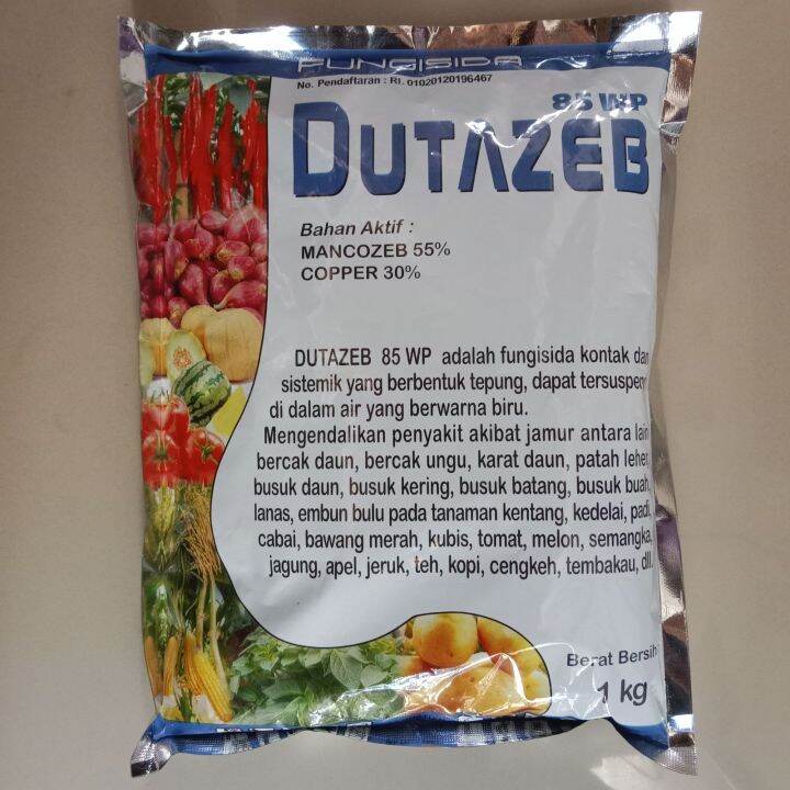 Fungisida Kontak Sistemik DUTAZEB 85WP. Bahan Aktif: Mancozeb + Copper ...