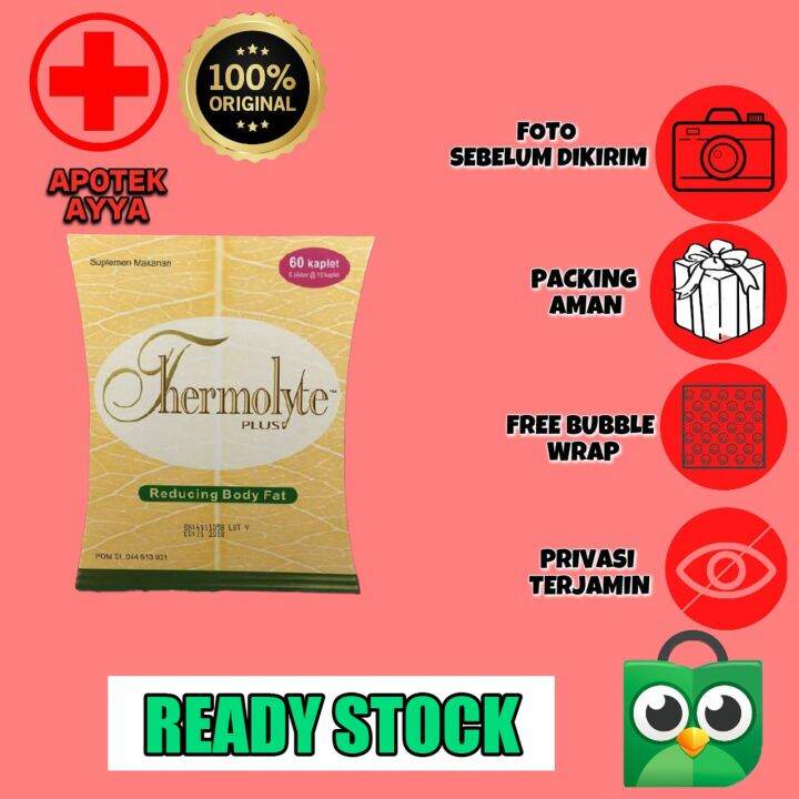 Thermolyte Plus 60 kaplet reducing body fat | Lazada Indonesia