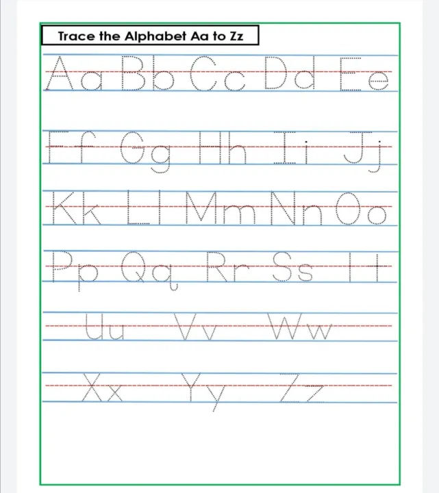Alphabet Writing Booklet for Kindergaten ( 40 PAGES FREE BOOKBIND: FREE ...