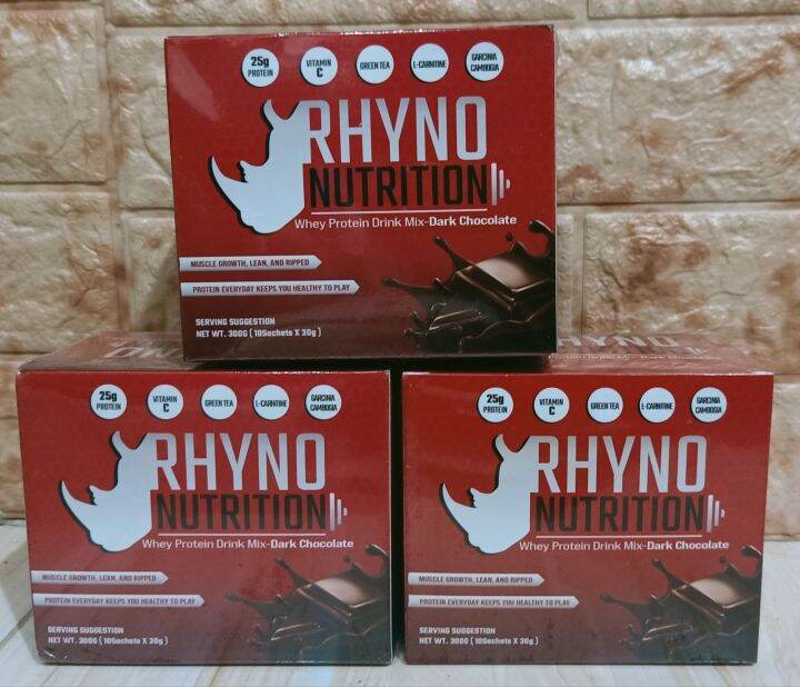 RHYNO NUTRITION WHEY PROTEIN 10sachet No box | Lazada PH