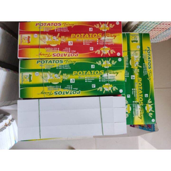 100 LEMBAR KERTAS KENTANG ULIR BAHAN IVORY PUTIH KOTAK KENTANG SPIRAL ...