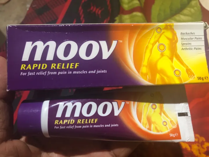 MOOV 100grams Rapid Relief For fast relief from pain in muscles and ...