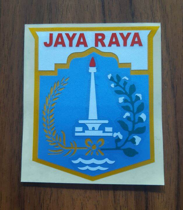 cutting sticker stiker jaya raya logo jaya raya dki jakarta stiker ...