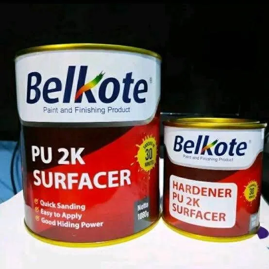CAT DASAR EPOXY BELKOTE SURFACER GRAY 1 KG | Lazada Indonesia