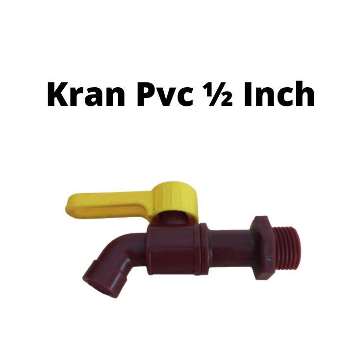 kran Plastik 1/2 Inch / Keran Air / Keran PVC 1/2 Inch / Kran Air serba ...