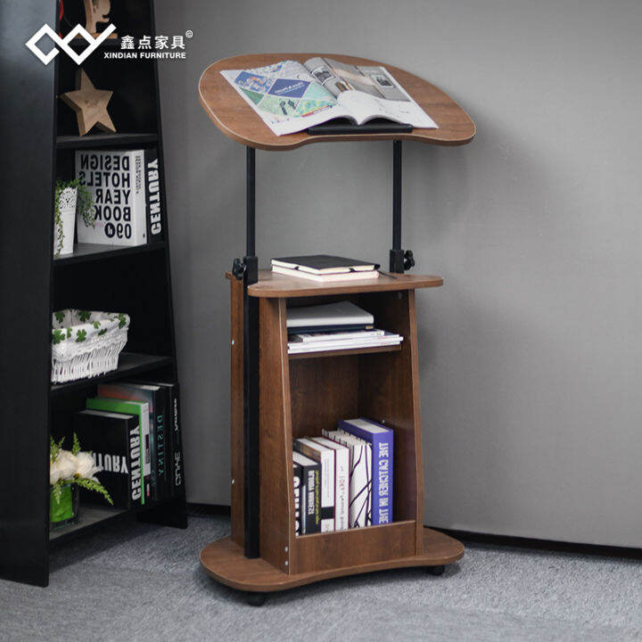 Standing Adjustable Movable Computer Table Multimedia Rostrum Reception ...