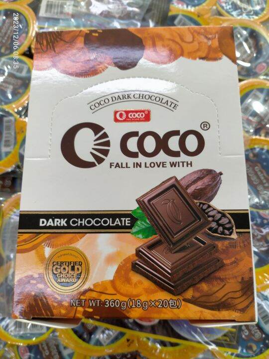 Coco Dark Chocolate 18g x 20pcs per box | Lazada PH