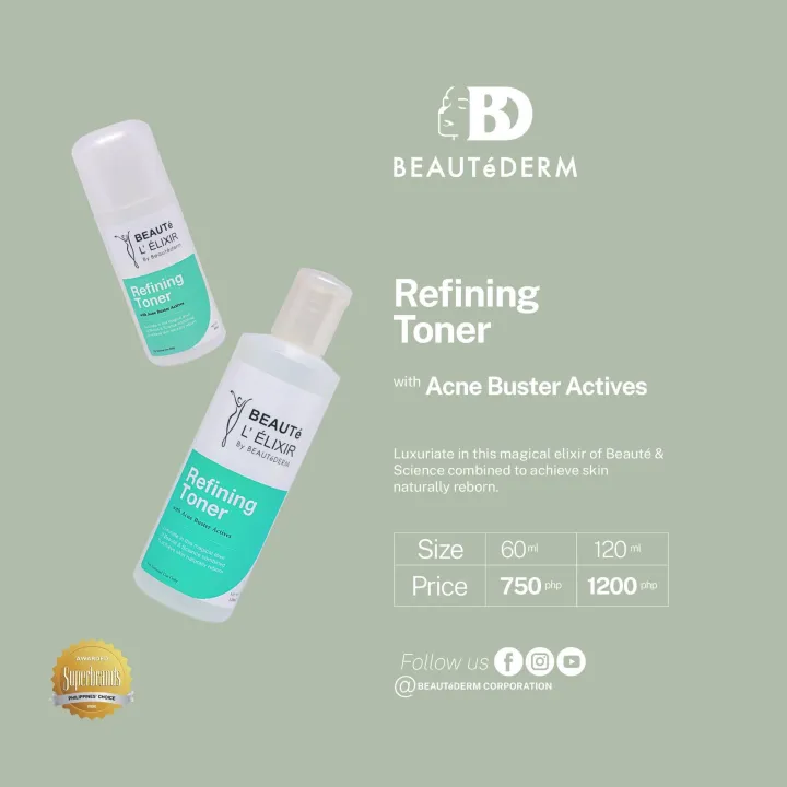 BEAUTéDERM Refining Toner 60ml or 120ml | Lazada PH