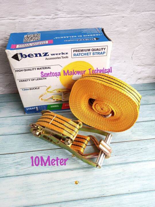 BENZ 10 M / 12 M Ratchet Tie Down Cargo Lasing Rachet Tali Pengikat ...