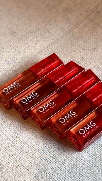 OMG OH MY GLAM Glassy Lip Tint 2g || Lip Tint Warna Intense Tahan 12 ...
