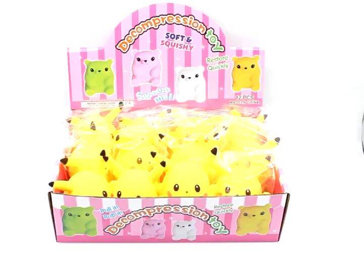 Bella Pokemon Pikachu Squishy Toys Kawaii Squeeze Reliever Toy Fidget ...