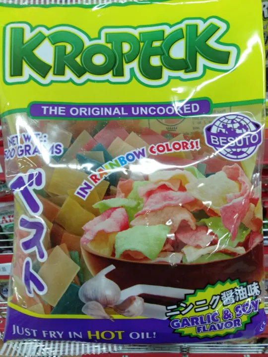 Kropeck The Original Uncooked In Rainbow Colors Garlic & Soy Flavor ...