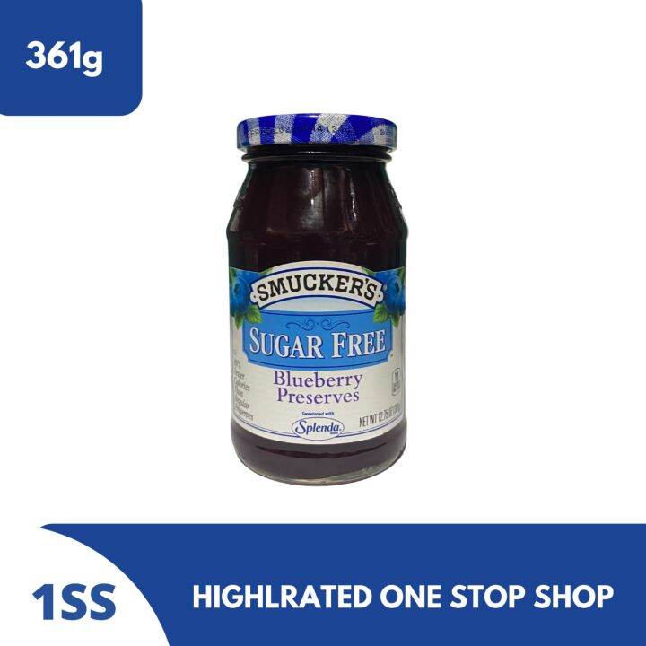 Smucker’s Blueberry Jam Sugar Free Seedless 361g | Lazada PH