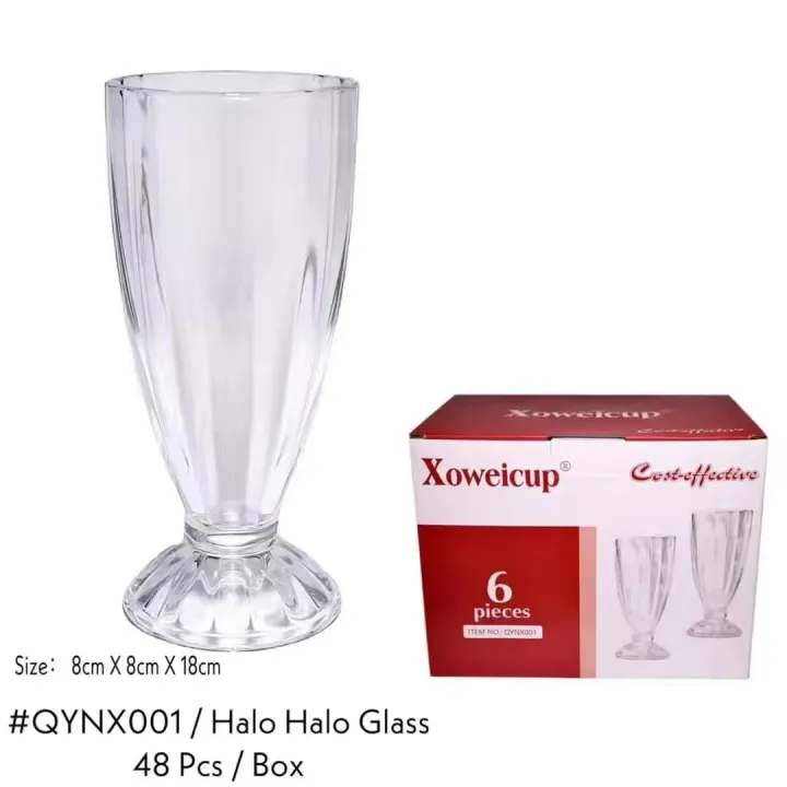 6pcs per box HALO HALO GLASS 450ML | Lazada PH