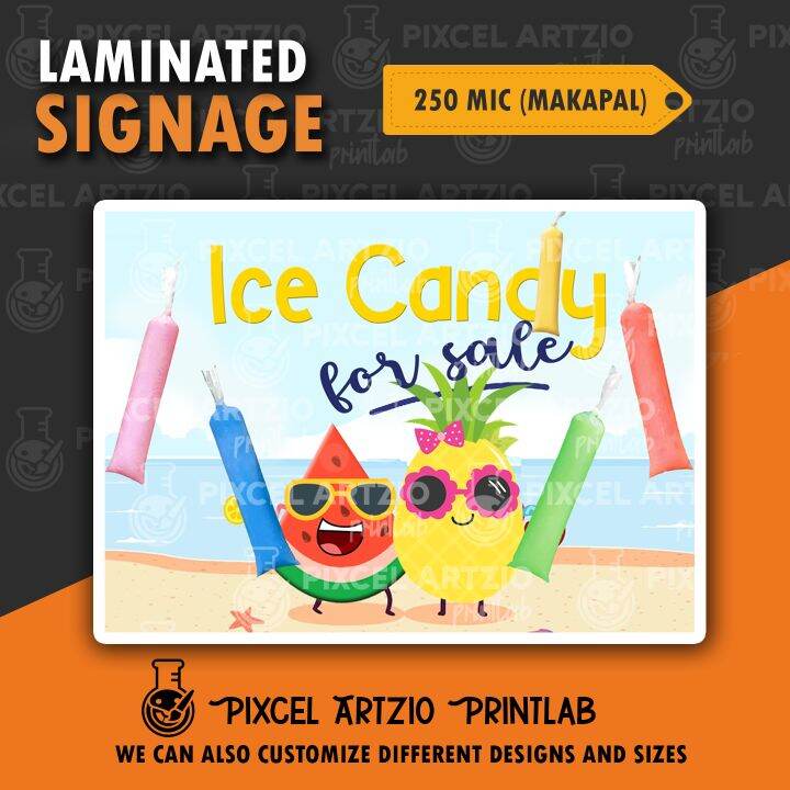 Ice Candy for Sale - Laminated Signages for Sari-Sari Store/Tindahan ...
