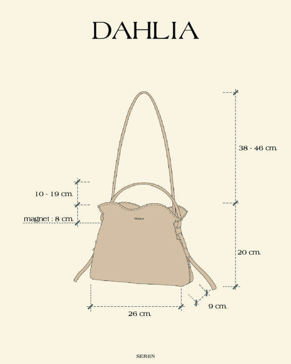 Seriin studio - Dahlia in Nimbus - Detail ใหม่ฝากระเป๋าพับขอบ(ดูรูปที่ ...