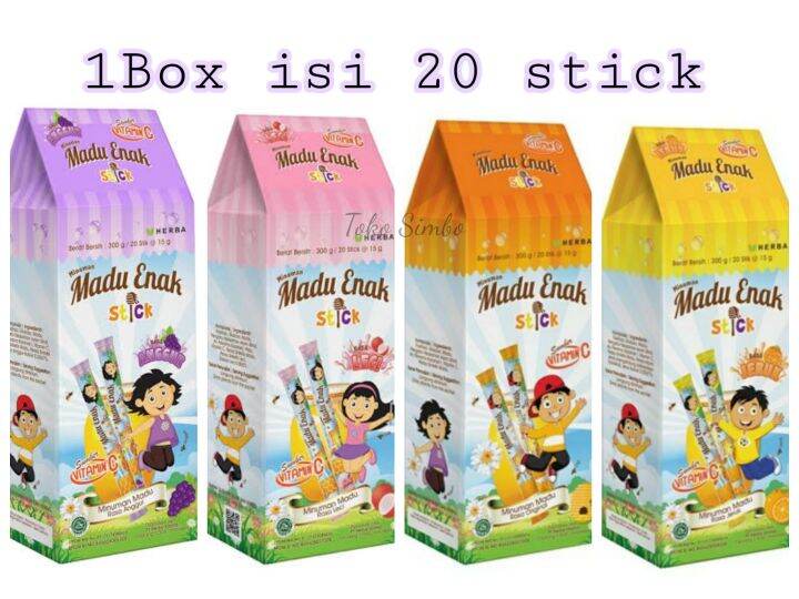 Madu Enak Stick aneka rasa 1box isi 20 stik | Lazada Indonesia
