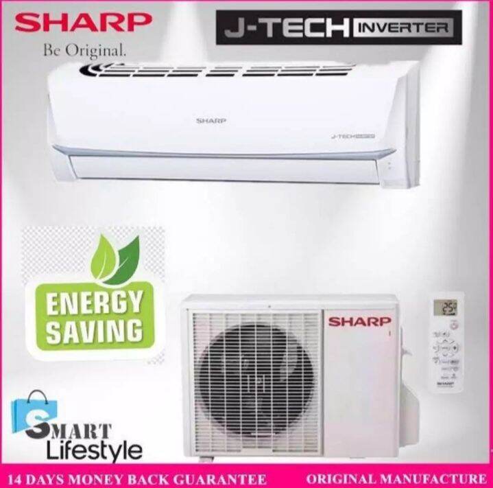 Sharp 1.5hp J Technology Inverter Split Type Airconditioner | Lazada PH