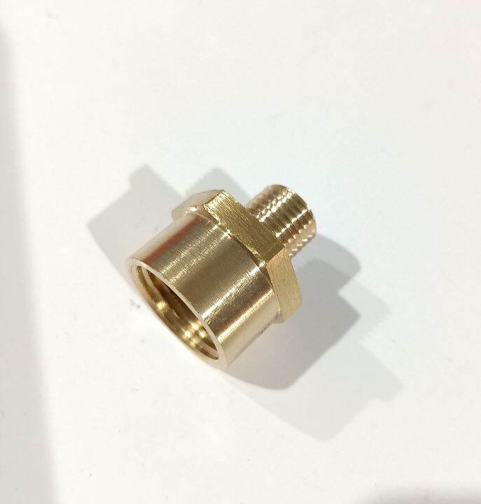 Neple Sok Sambung Kuningan Drat Luar 1/4" inch x Drat dalam 1/2" / Nepel sok kran 1/4"x1/2 ...