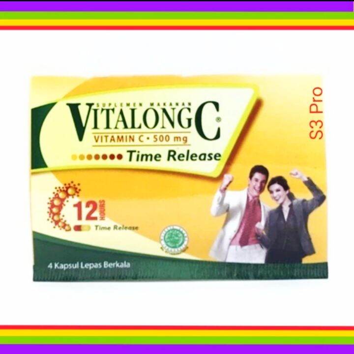 Vitalong C strip isi 5 strip. Vitamin C lepas berkala. | Lazada Indonesia