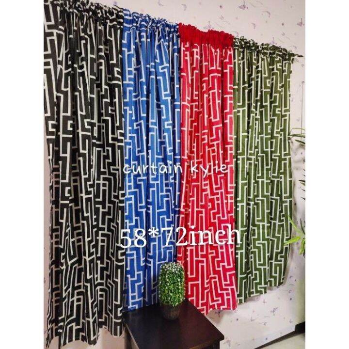 NEW PRINTED CURTAIN FOR WINDOW ,VELANCE AND LABABO（matrix DESIGNS) | Lazada PH