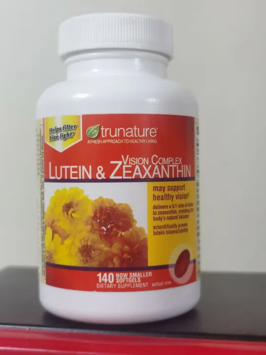 TruNature Vision Complex Lutein & Zeaxanthin vitamin 140 softgel eye health multivitamin | Lazada PH