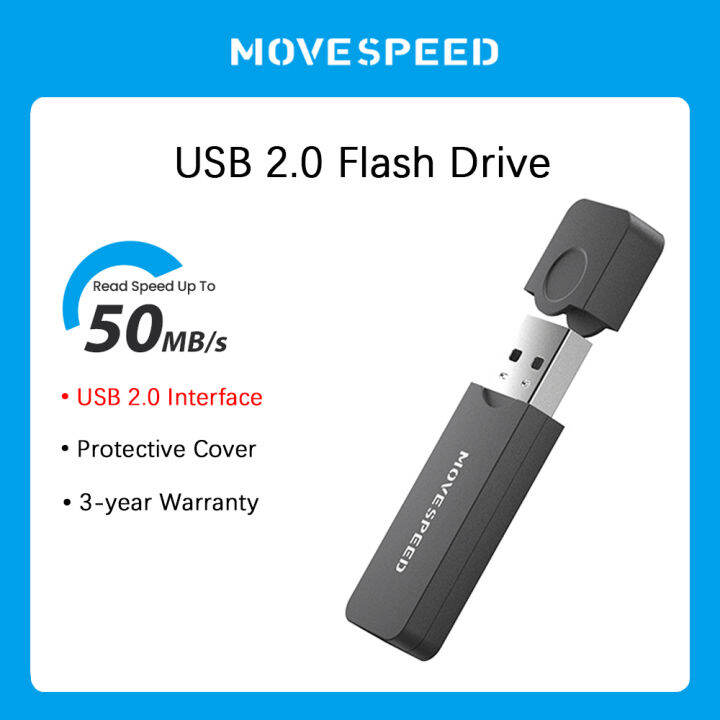USB MOVE SPEED แฟลชไดร์ฟเพนไดรฟ์ความเร็วสูงพร้อมฝาปิด64กิกะไบต์32กิกะ ...
