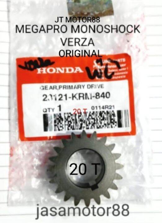 GEAR GIR GIGI PRIMER KECIL MEGAPRO MONOSHOCK VERZA 20T 20 T ORIGINAL KRM 850 | Lazada Indonesia