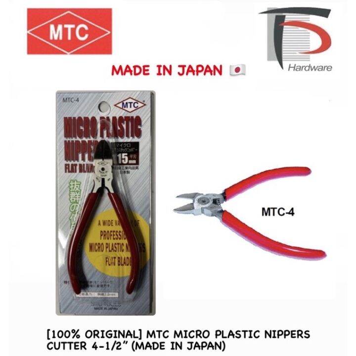 [100% ORIGINAL] MTC MICRO PLASTIC NIPPERS CUTTER 4-1/2” (MADE IN JAPAN) | Lazada