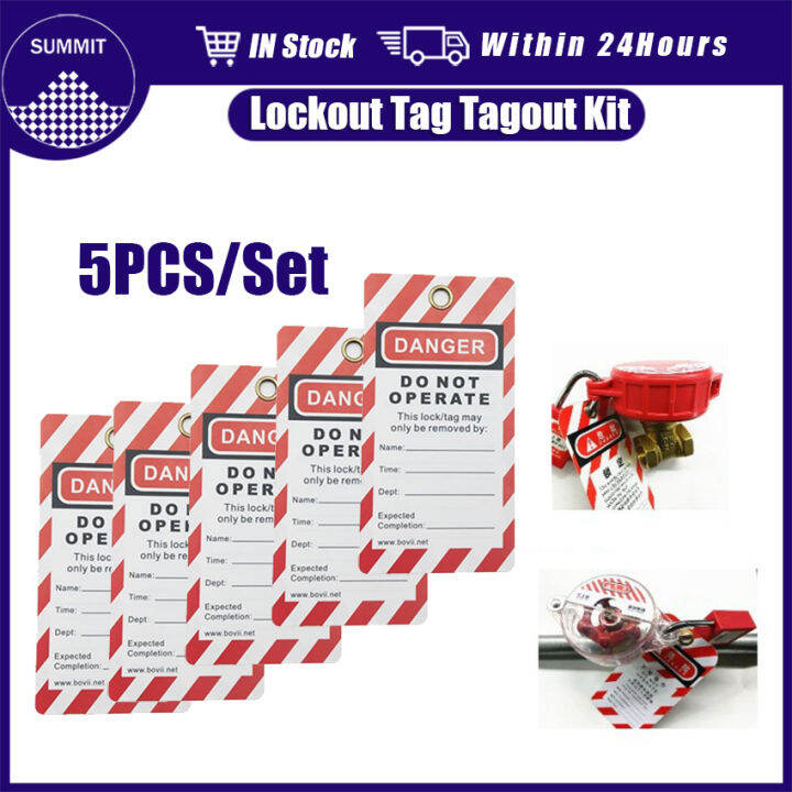 Safety Padlock STOP Lockout Tag PVC Warning Hasps Sign Danger Do Not ...