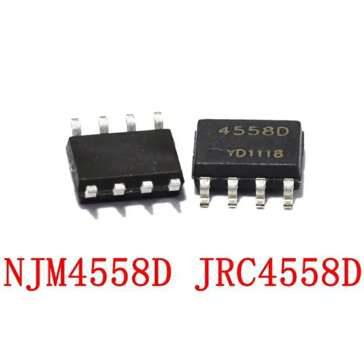 JRC4558 4558 4558D cd4558 DIP-8 smd รวมชิป IC ปฏิบัติการเครื่องขยายเสียงเดิมและใหม่ | Lazada.co.th