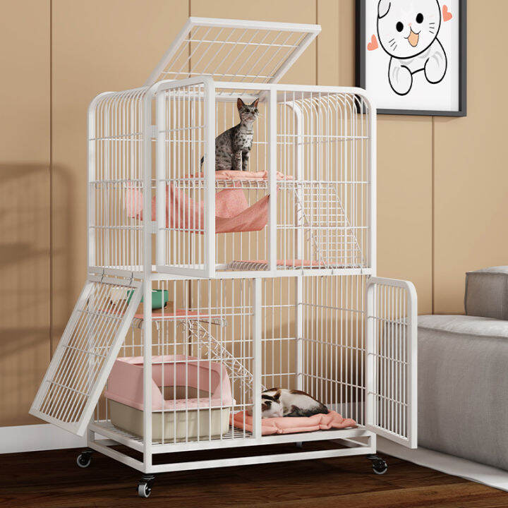 Cat Cage Household Indoor Cat Villa Super Large Space 3 4 Layers Cat