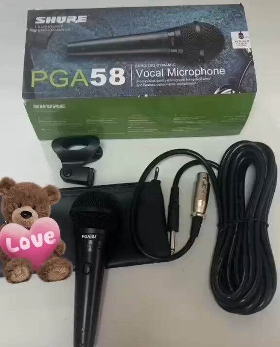 The PGA58 Professional Cardioid Dynamic Vocal Wired Microphone PGA-58 Wired Mic 10meters mic ...