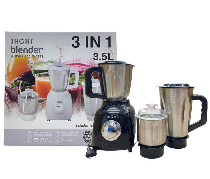 🔥 Original high quality Blender 3 IN 1 3.5 Liter Power 350W Stainless ...