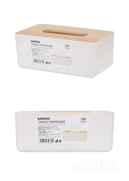 Wood Grain Tissue Dispenser TISSUE HOLDER BOX by Miniso | Lazada PH